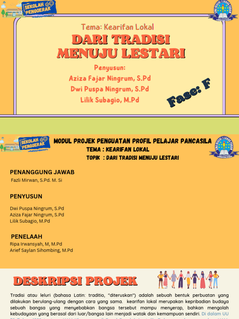 Modul Projek - Dari Tradisi, Menuju Lestari - Fase F | PDF