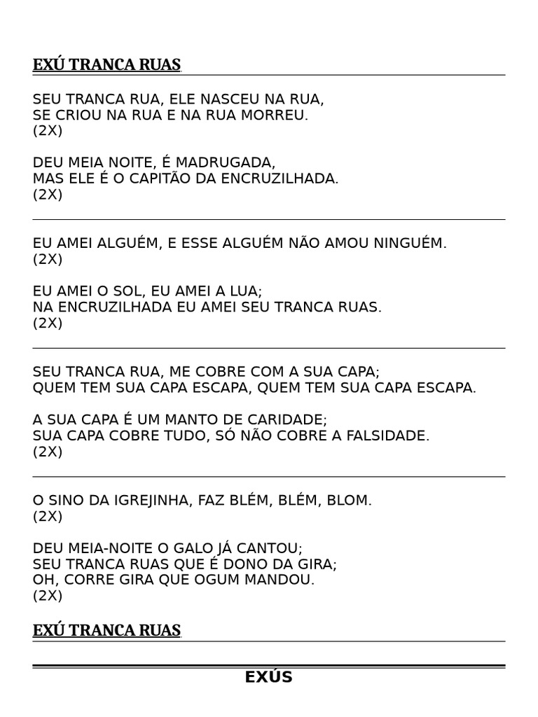 Pontos de Exús | PDF