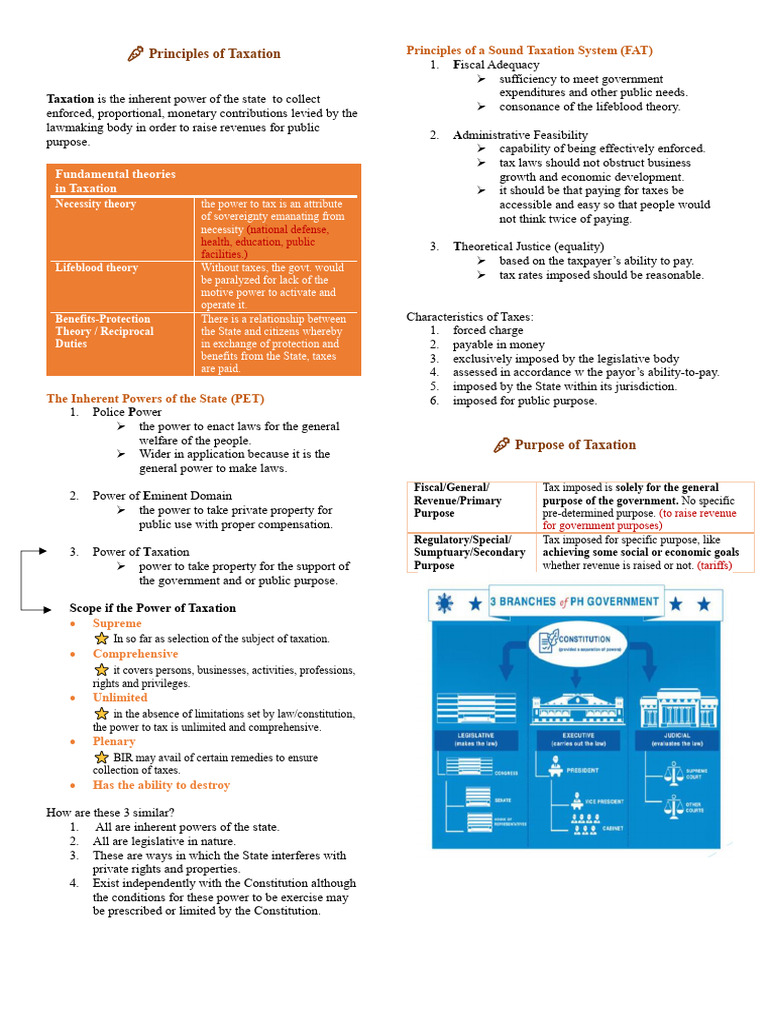 Taxation Basics for Law Students | PDF | Taxes | Taxation In The United ...