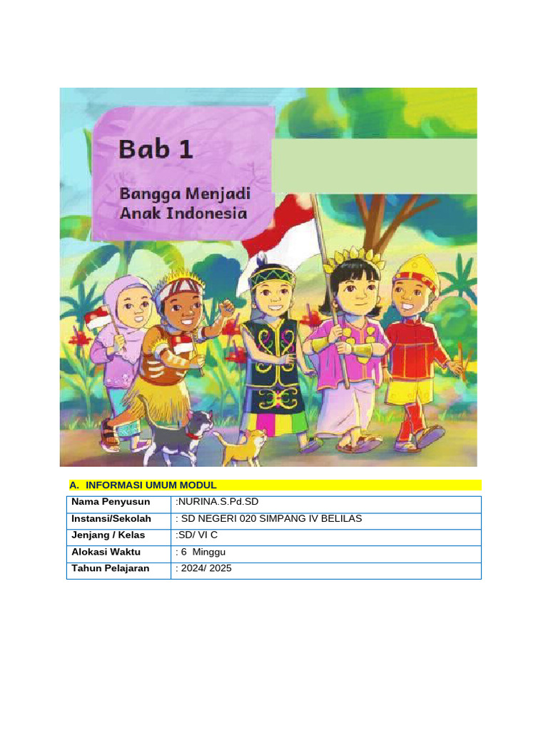 BAB I Bangga Menjadi Anak Indonesia | PDF