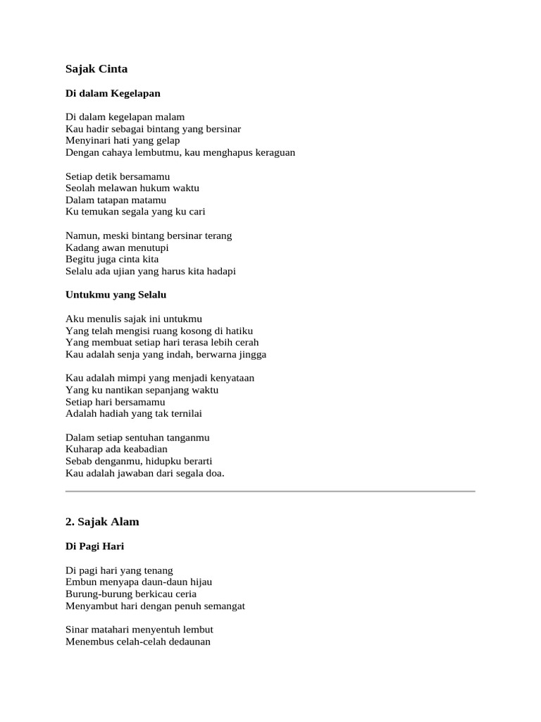 Koleksi Sajak | PDF