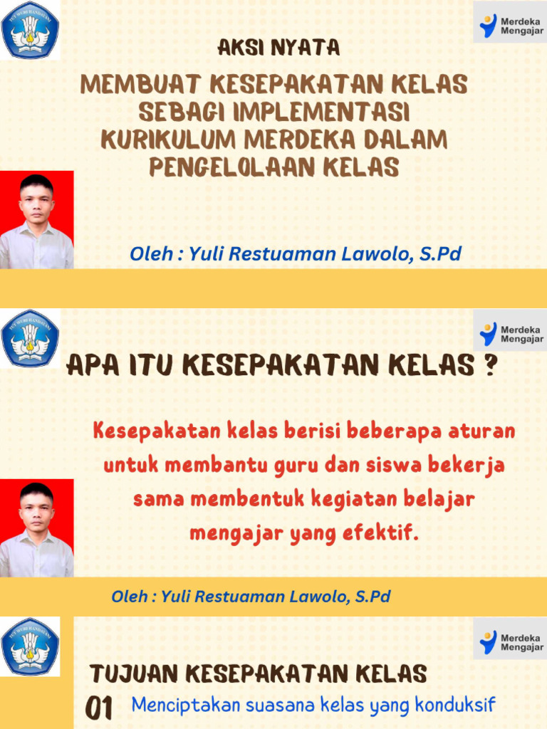 Aksi Nyata 1 Membuat Kesepakatan Kelas Pdf
