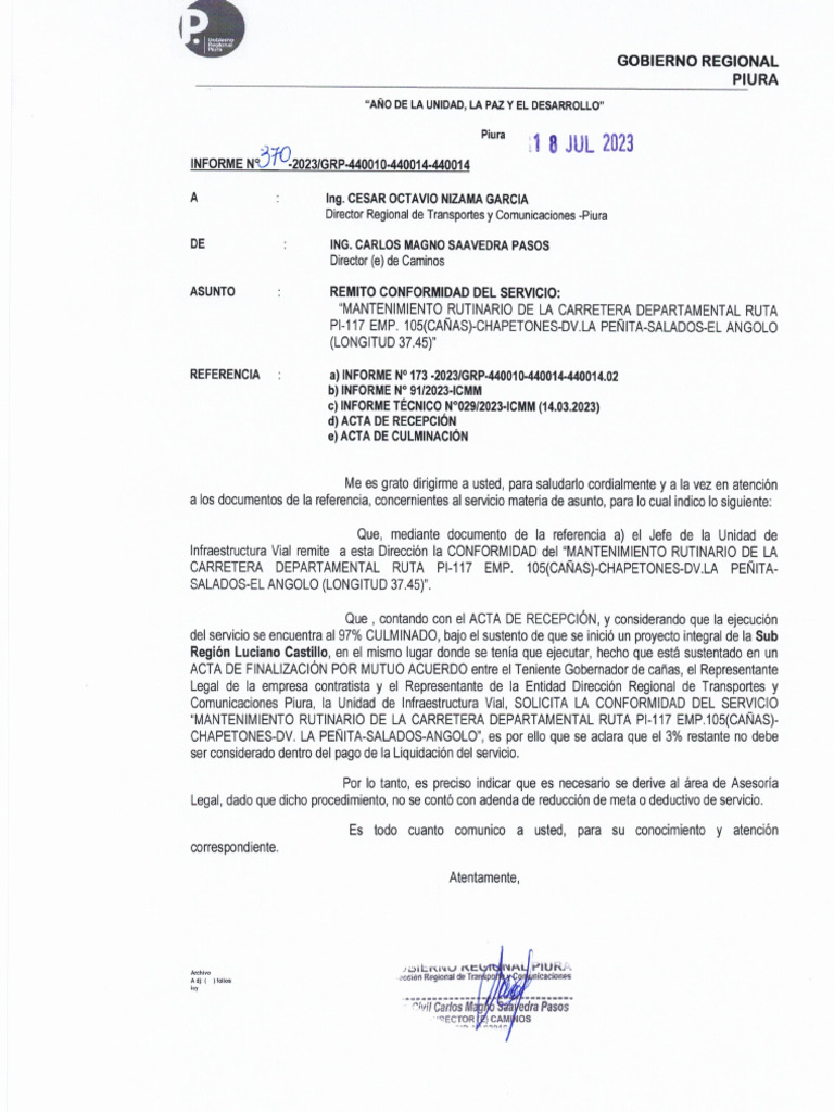 Conformidad 117 | PDF