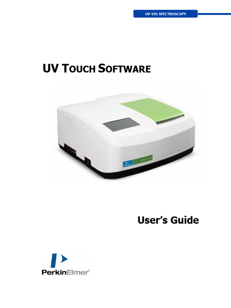 L6050057A UV Touch Software Guide | PDF