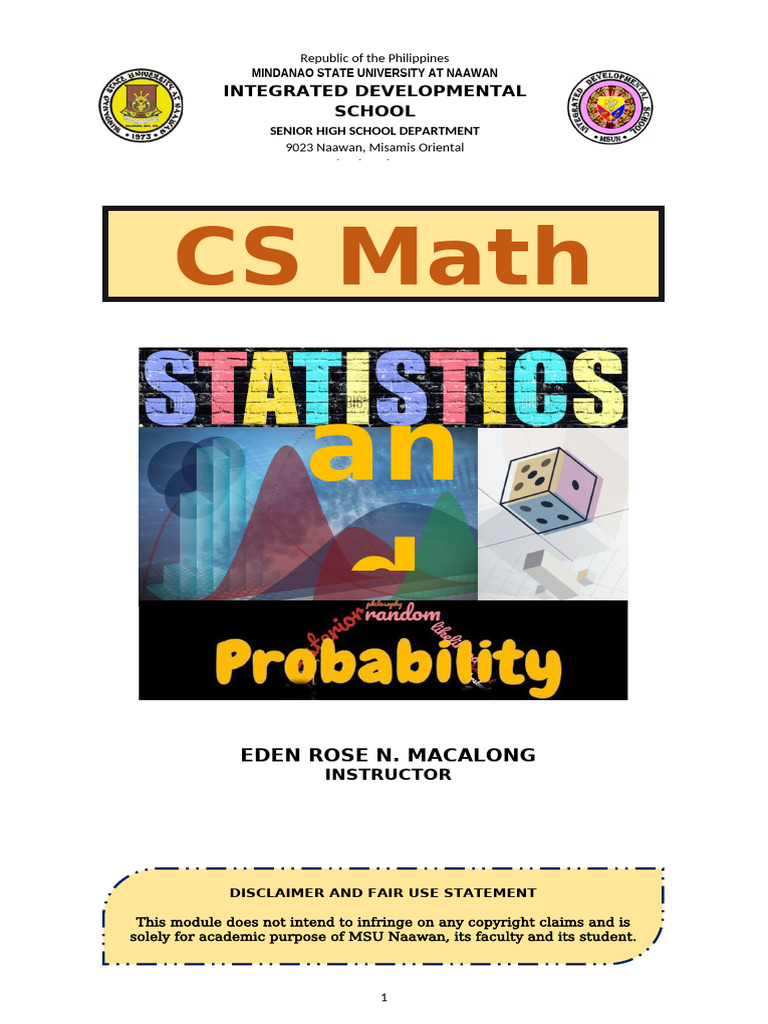 CS Math 02 Random Variables To Normal Distributions | PDF