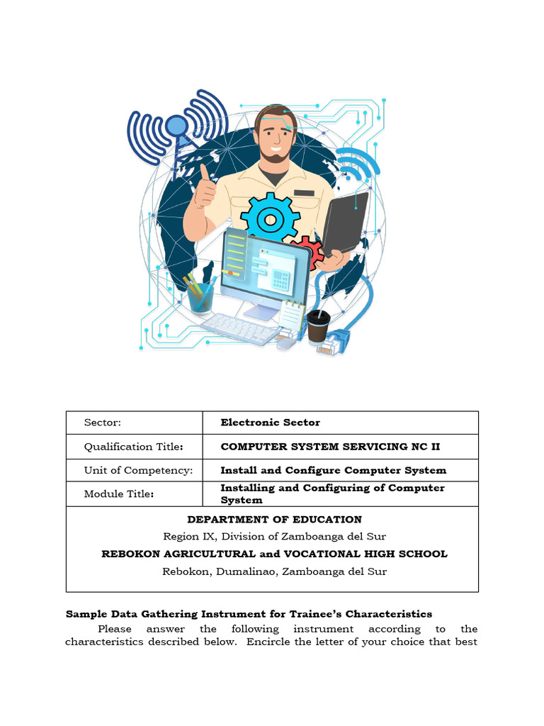 Sample Data Gathering Instrument For Trainee - ALPantallano | PDF ...