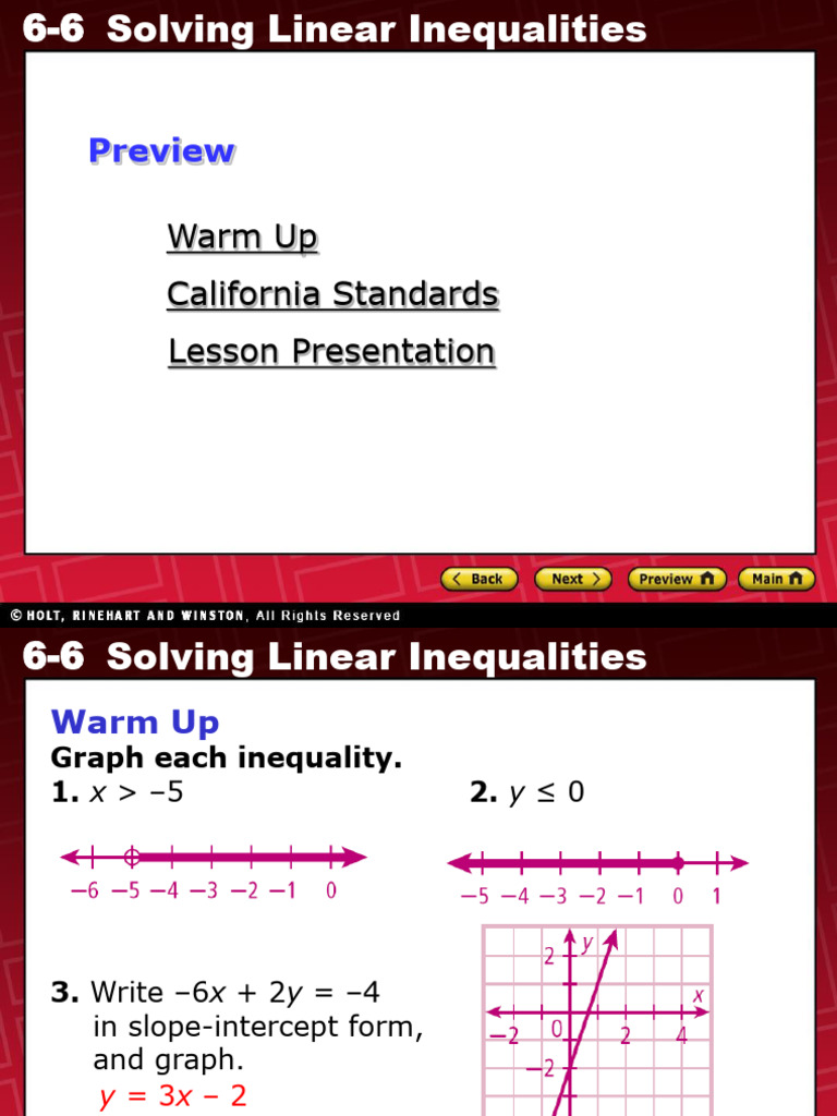 Linear Inequalities | PDF