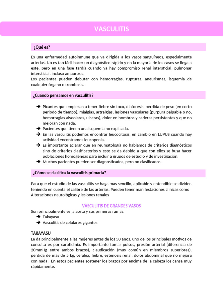 VASCULITIS-1 | PDF