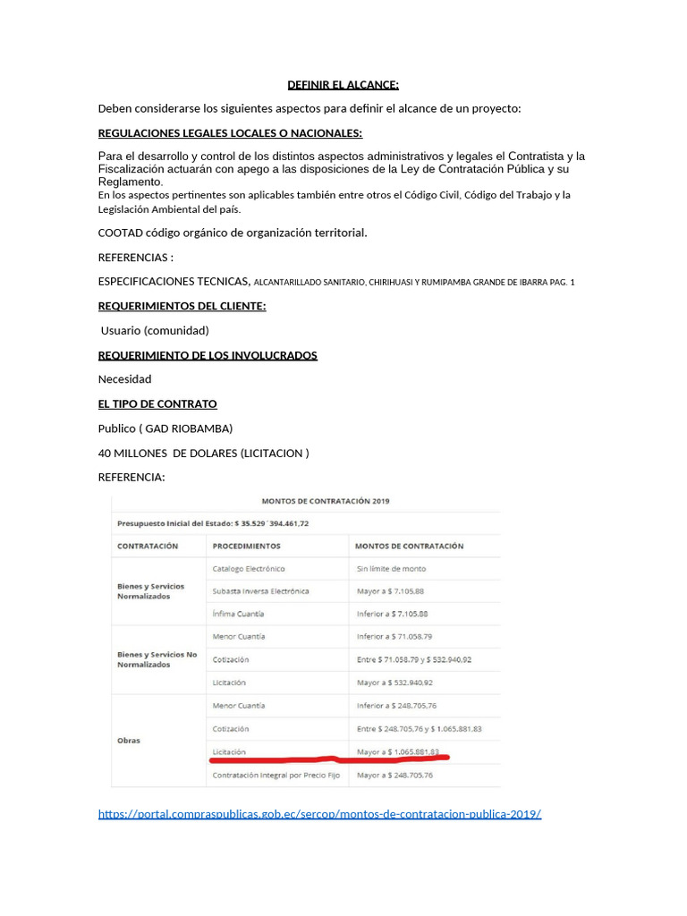 Definir El Alcance | PDF