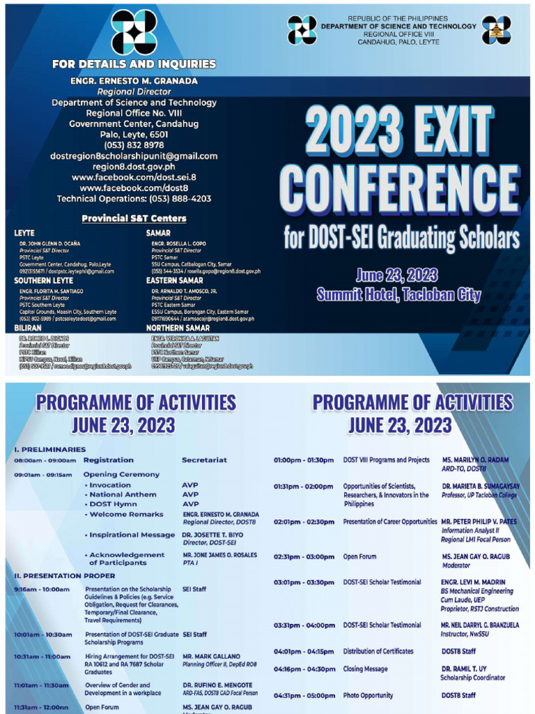 2023 EXIT Conference Program 1 | PDF