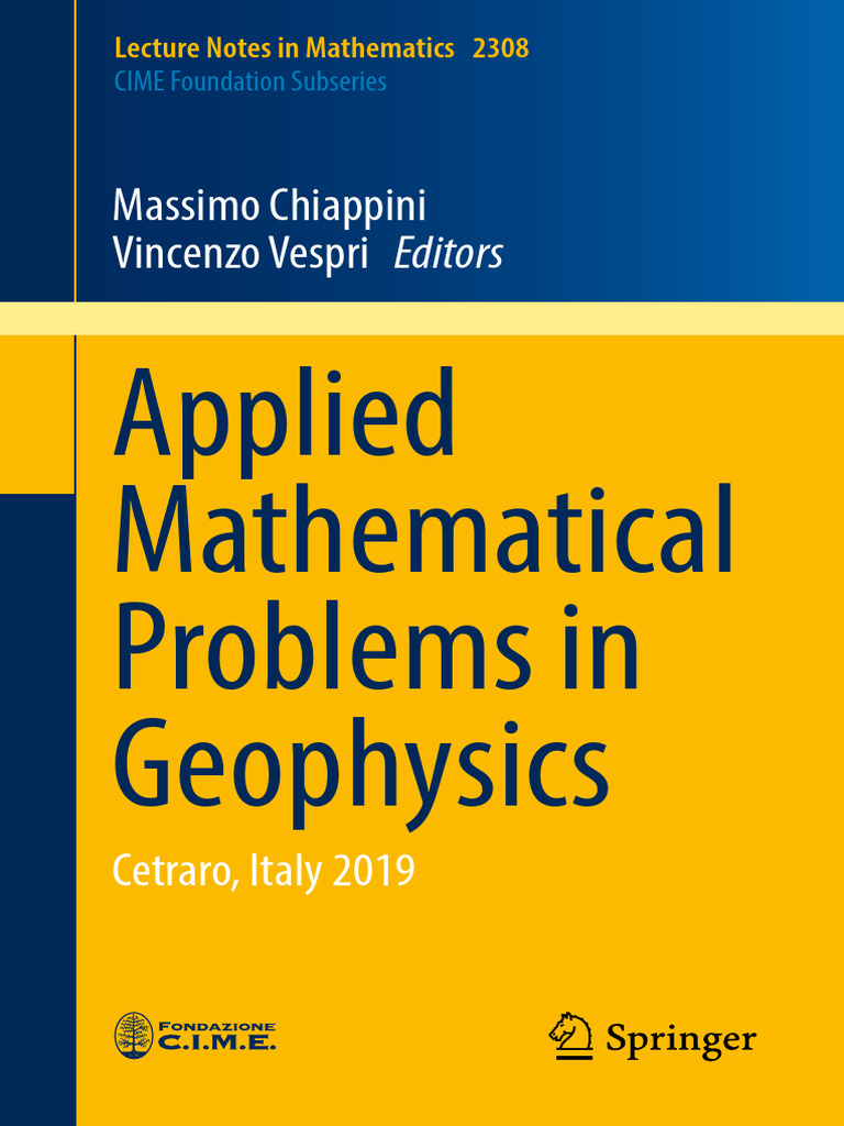 Applied Mathematical Problems in Geophysical | PDF