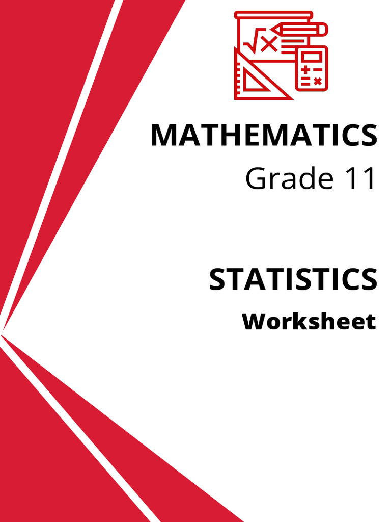 Grade 11 Statistics Worksheet Guide | PDF | Applied Mathematics ...