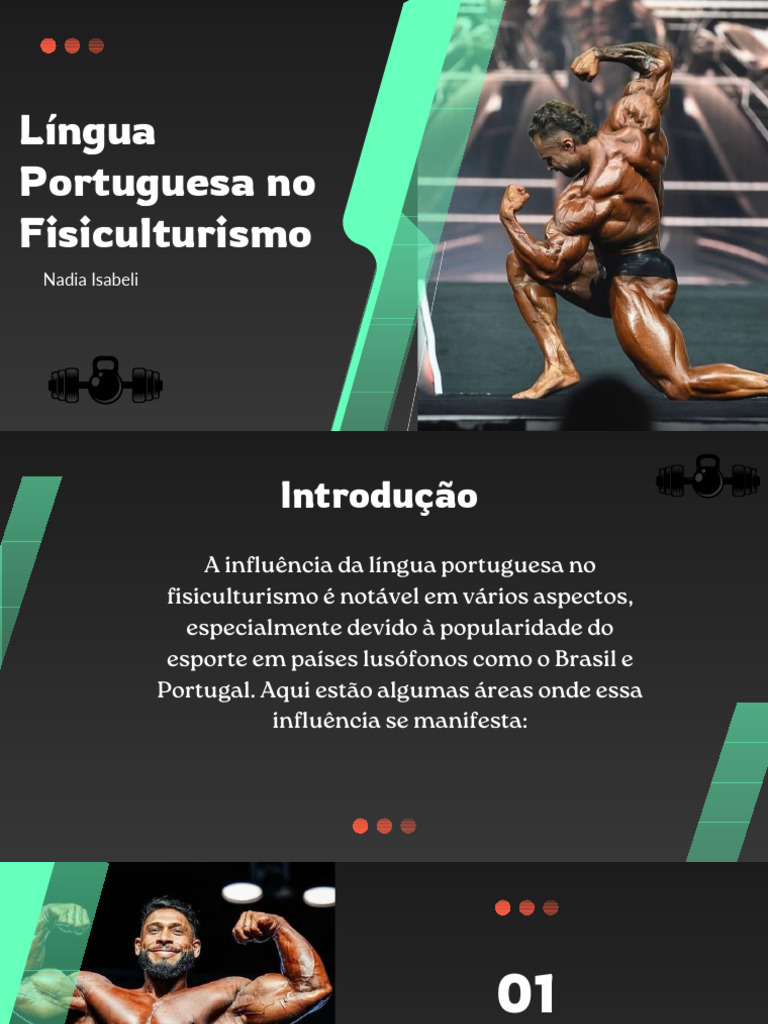 Língua Portuguesa No Fisiculturismo - Nadia PDF | PDF