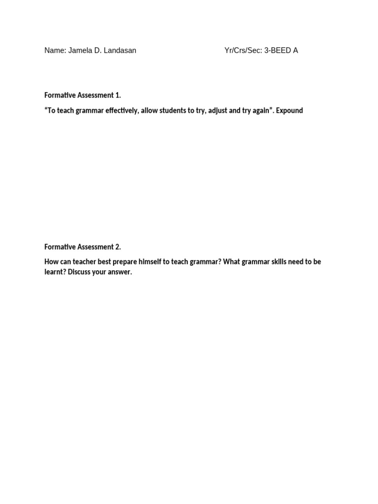 Chapt 3Formative1&2landasanJ | PDF