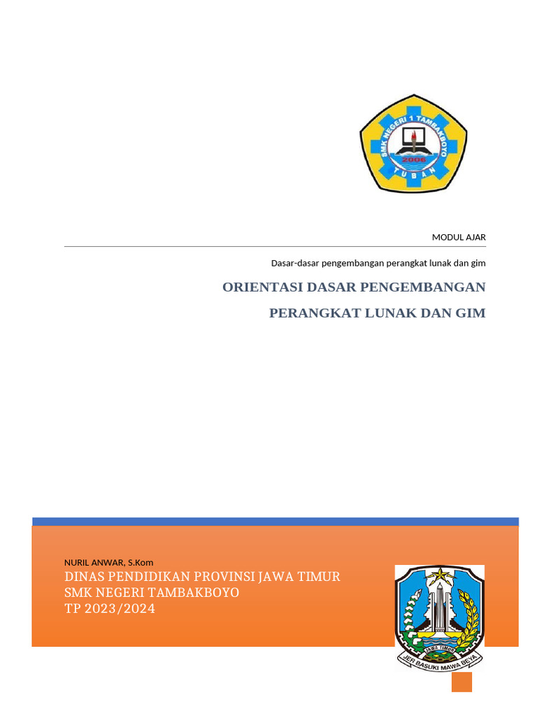 MODUL AJAR Orientasi Dasar PPLG | PDF