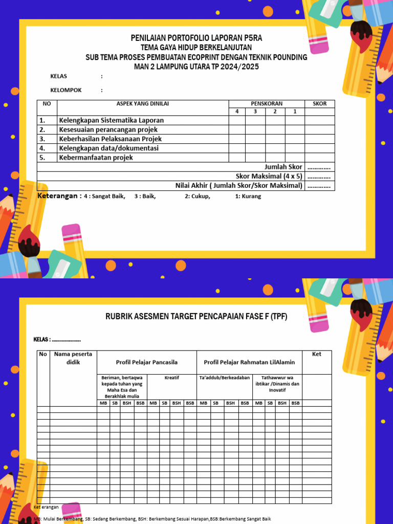 Instrumen Penilaian Fix | PDF