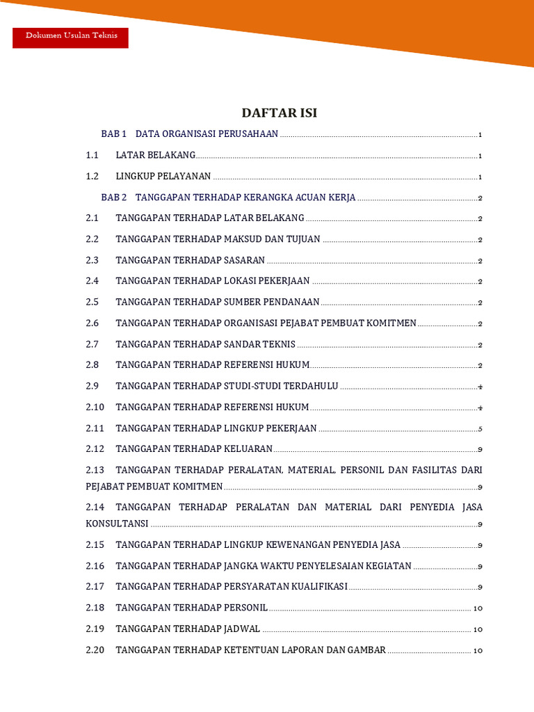 Usulan Teknis Konstruksi Jalan dan Jembatan | PDF | Komputer