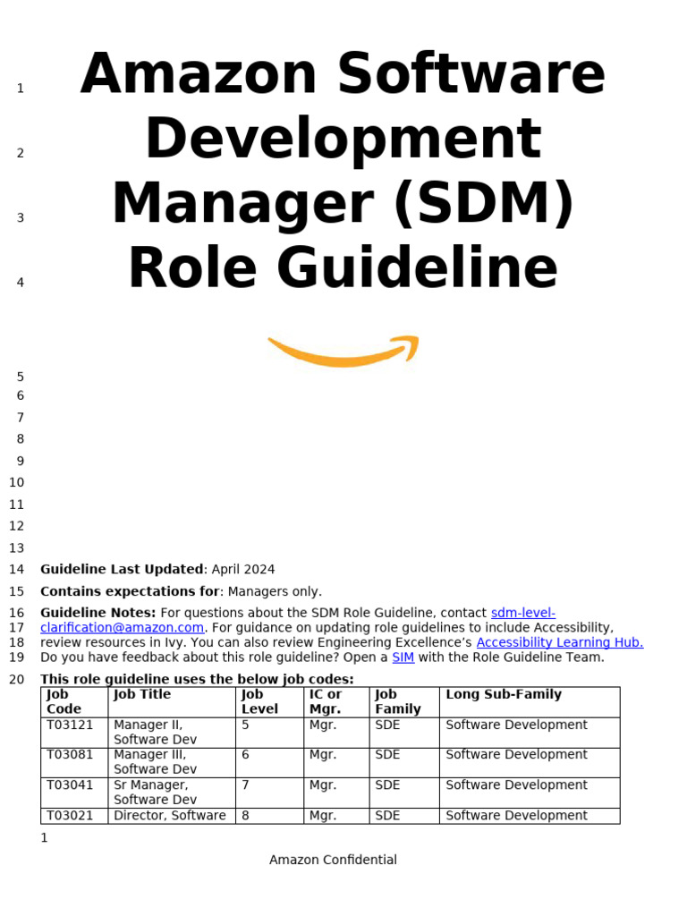 SDM Role Guideline Update 2024-04-17 Final | PDF