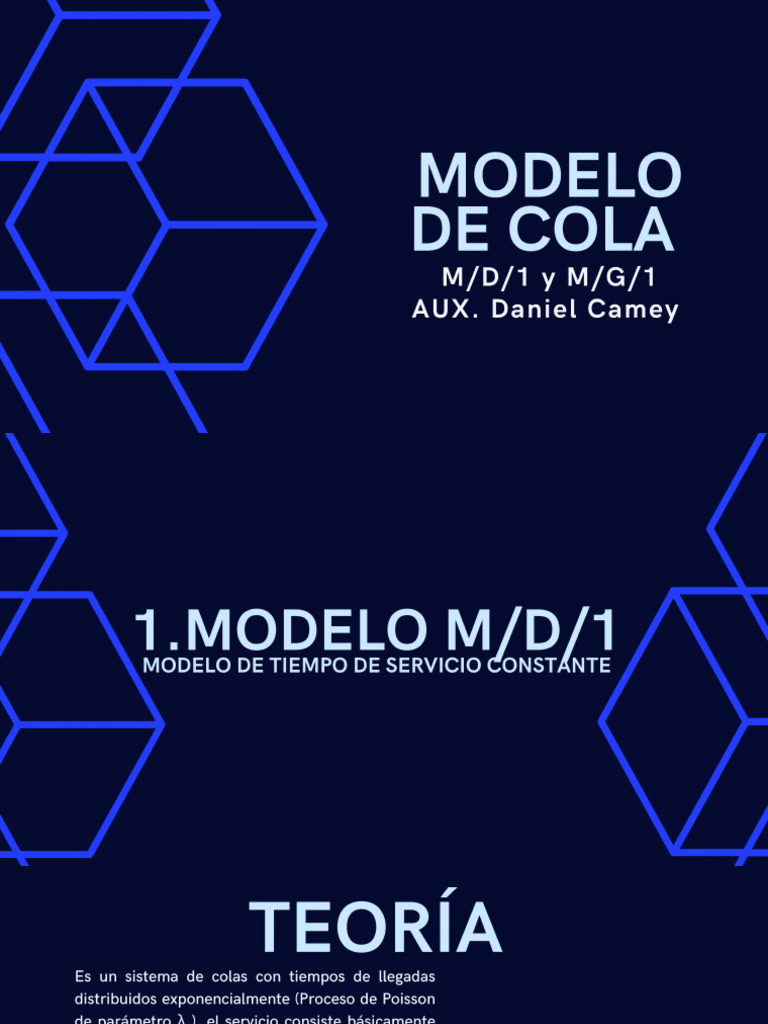 Modelo MG1 y MD1 | PDF