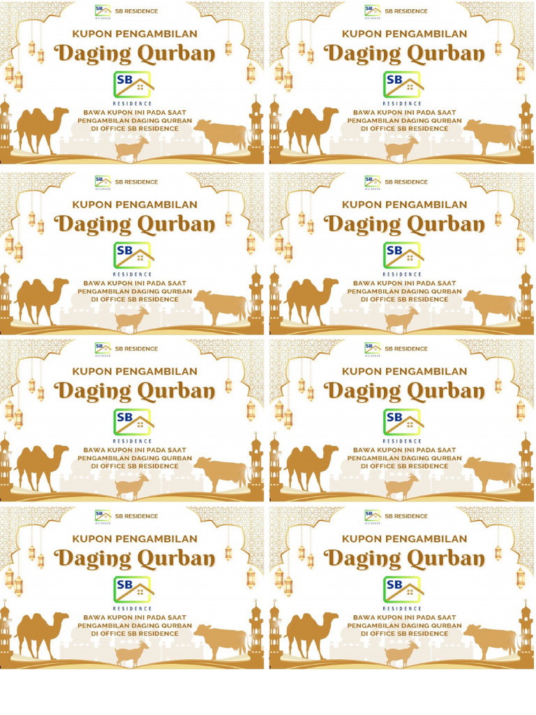 Kupon Kurban 2024 | PDF