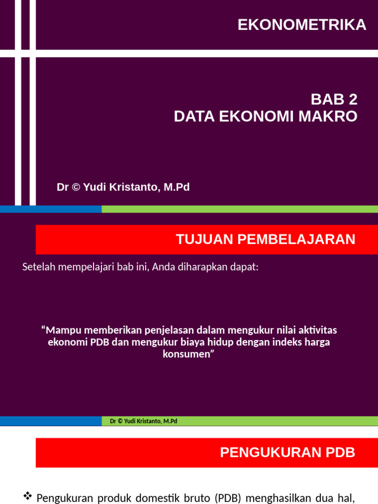 Pengukuran dan Komponen PDB | PDF | Business | Social Science