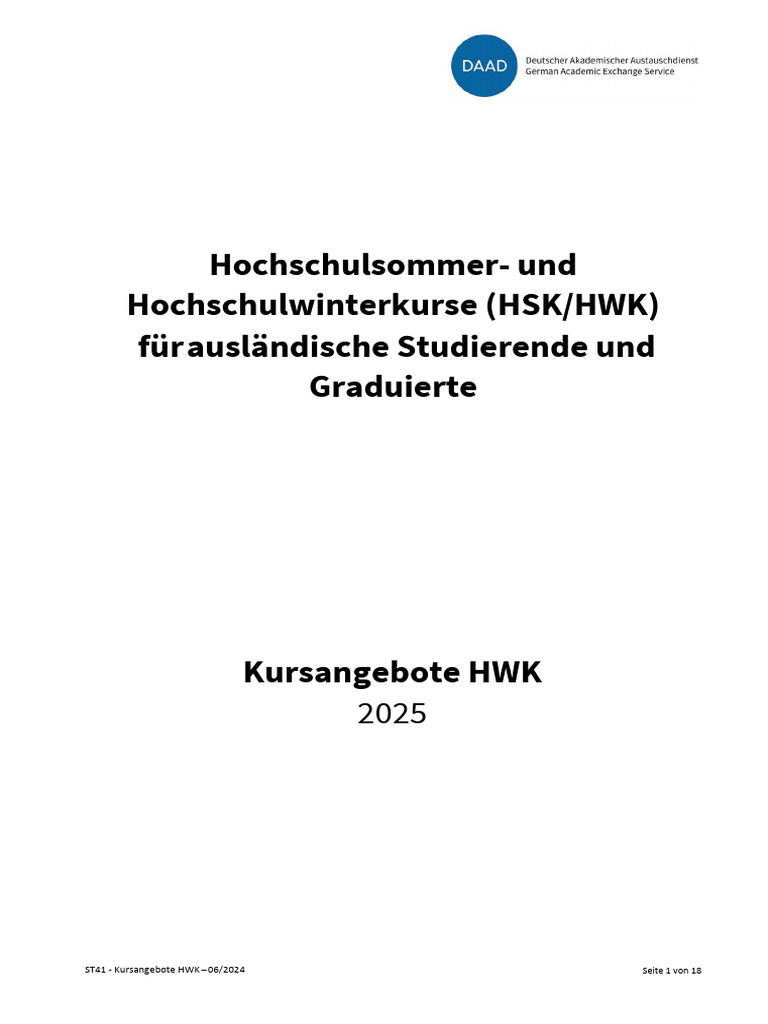 HWK 2024 Kursangebot 3 | PDF