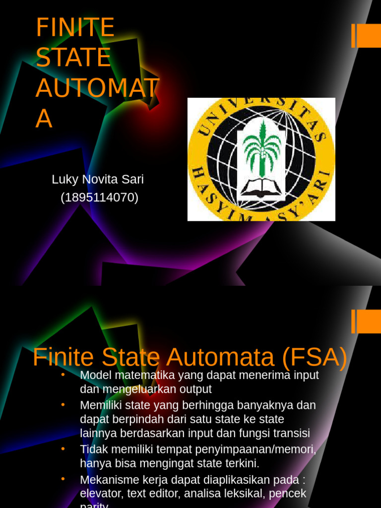 Finite State Automata (FSA) | PDF