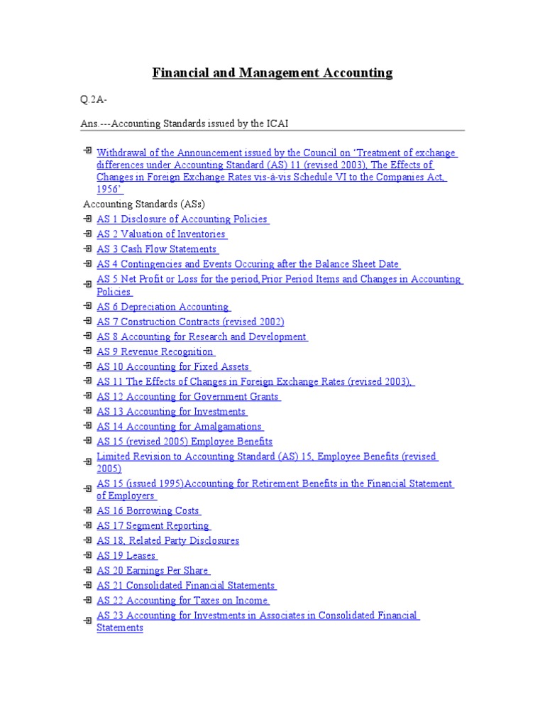 Financial and Management Accounting | PDF | Business | Technology ...