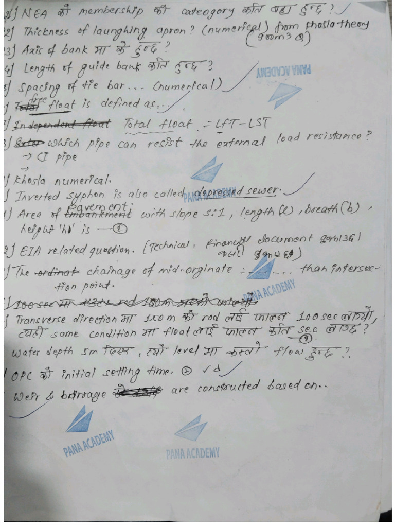 CIVIL - Batch 2 OLD QUESTION Collection - Rough | PDF