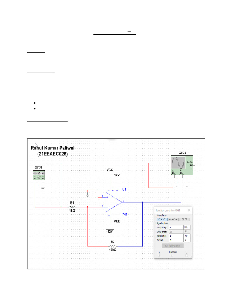 LIC Lab Ex-1 | PDF