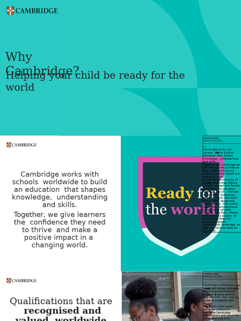 Cambridge Intro and Roadmap | PDF