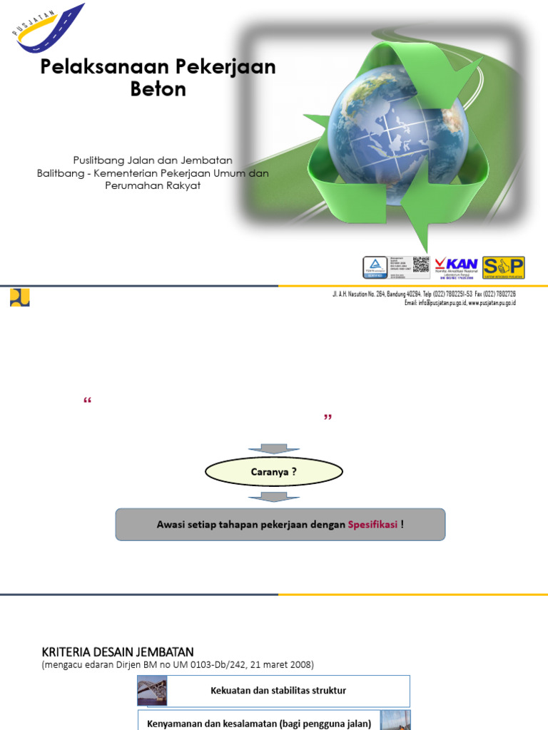Bahan Tayang BimTek Pelaksanaan Beton | PDF Bahan Tayang BimTek Pelaksanaan Beton | PDF