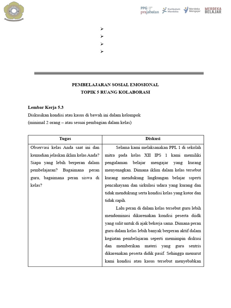 Topik 5 Ruang Kolaborasi Pse Kelompok 3 | PDF