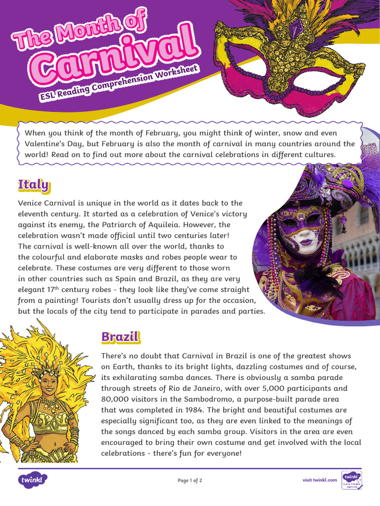 The Month of Carnival | PDF