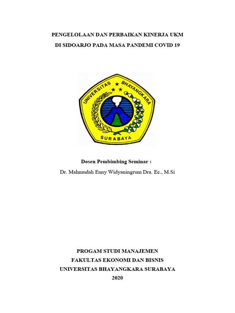 Pembimbing Seminar SMT 7 Manajemen - 2 | PDF
