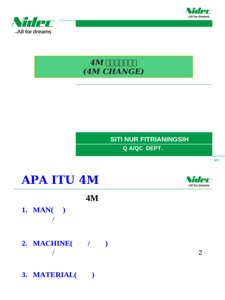 4M変化点のフロー | PDF