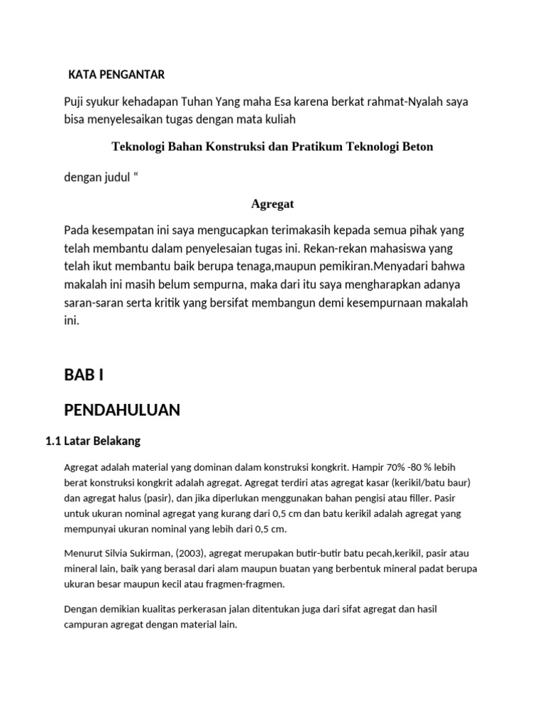 Kata Pengantar Dan Pendahuluan | PDF