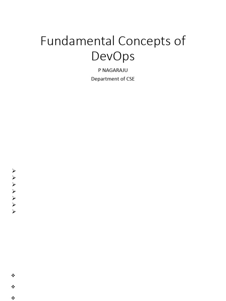 Fundamental Concepts | PDF