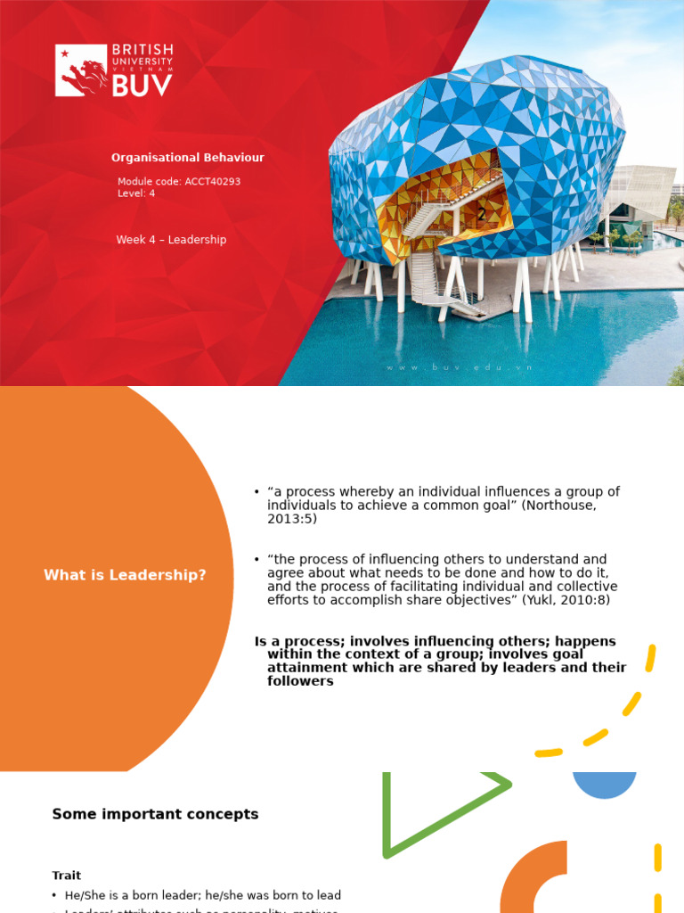 Week 4 OB - Leadership - Lecture Full | PDF