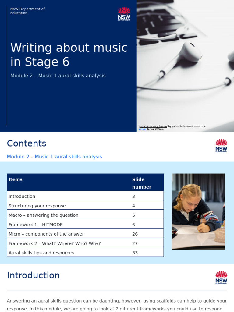 Creative Arts s6 Music 1 Writing About Music m2 Music 1 Aural Skills ...