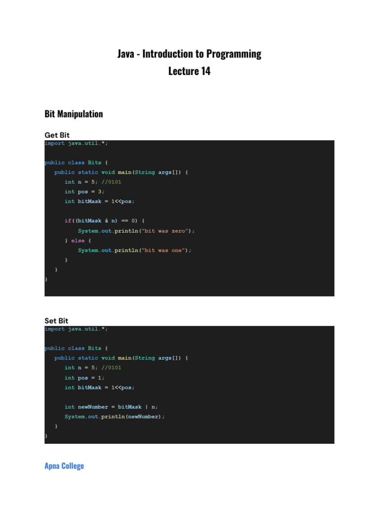 Java Lecture 14 | PDF Java Lecture 14 | PDF