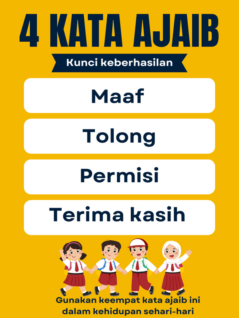 Kuning Poster 4 Kata Ajaib | PDF