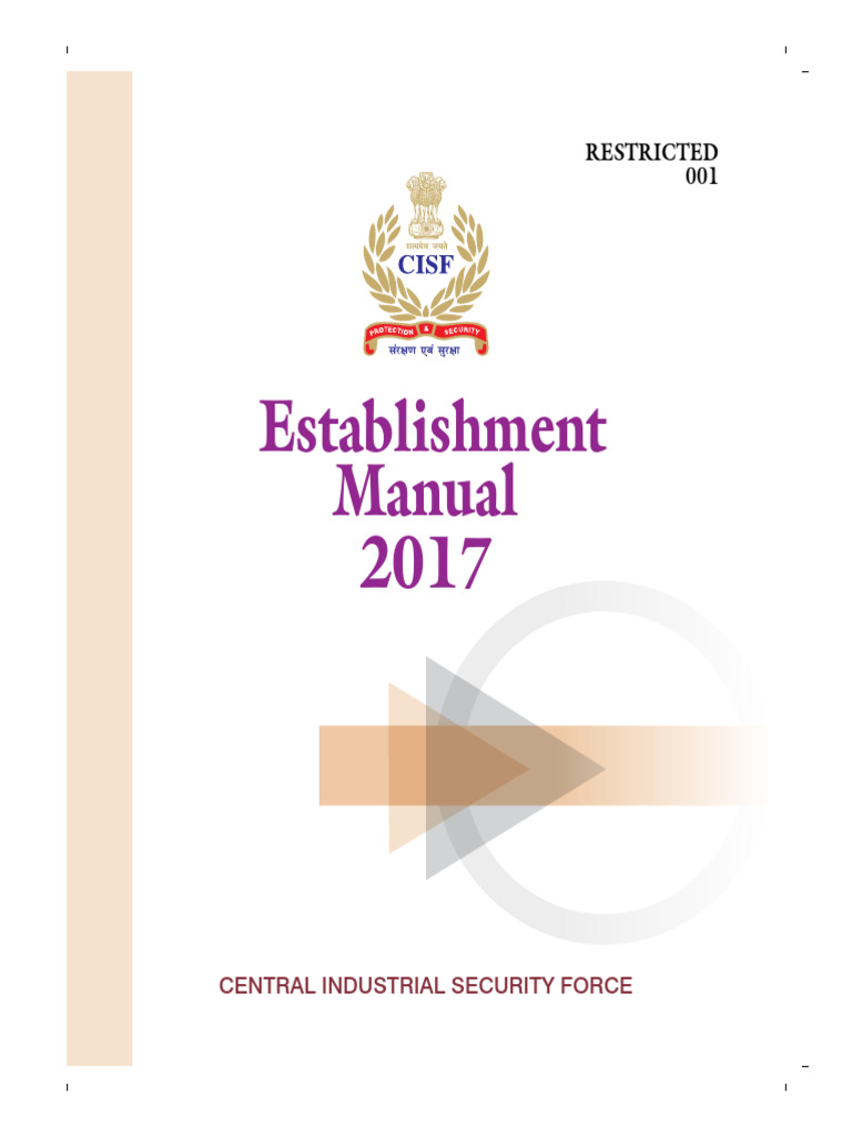Establishment Manual 2017 | PDF