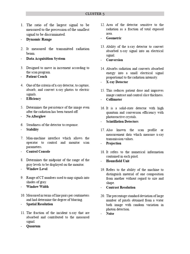 Cluster 5 Rationale | PDF