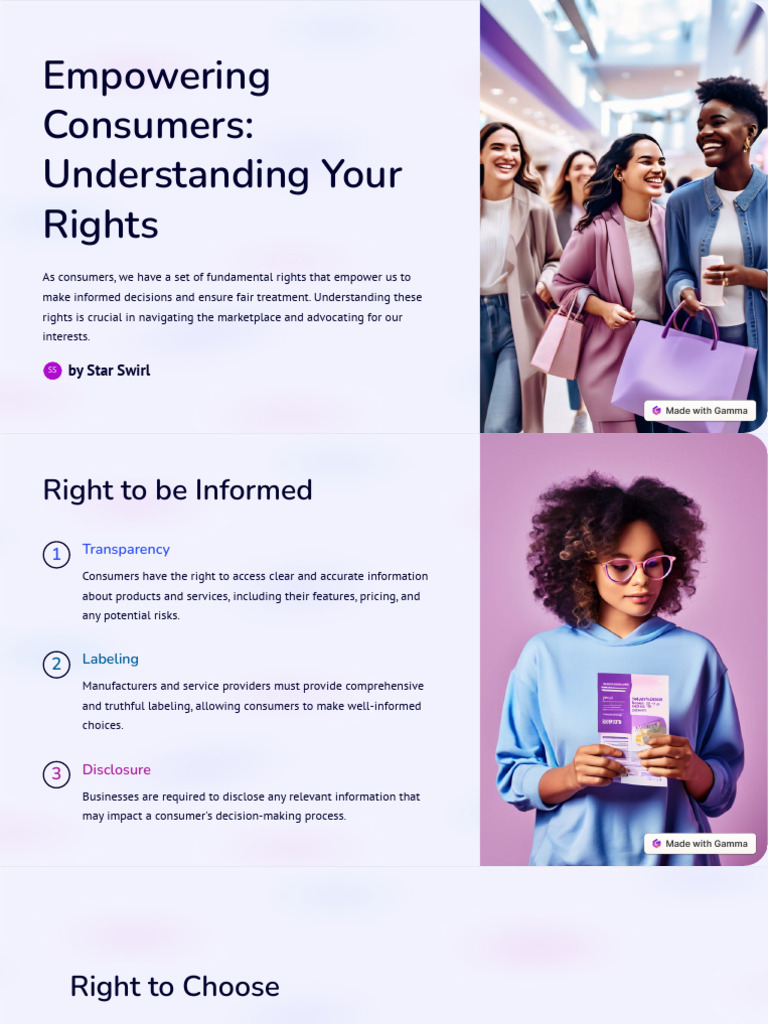 Empowering Consumers Understanding Your Rights | PDF