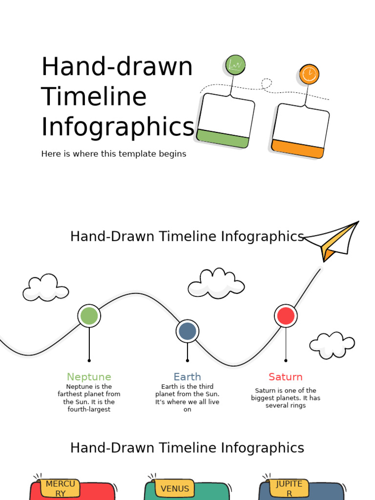 Hand-Drawn Timeline Infographics by Slidesgo | PDF