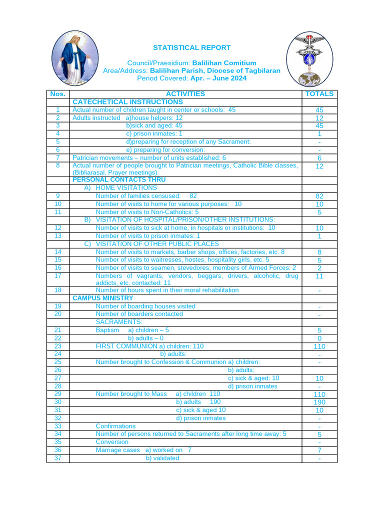 Statistical Report | PDF