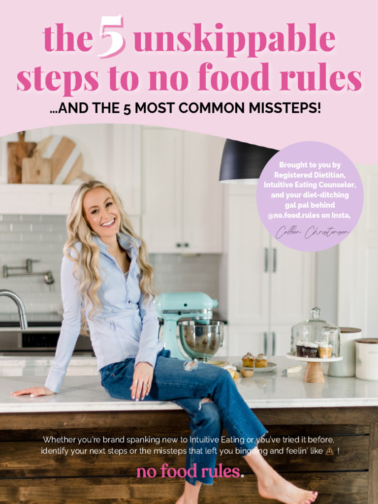 (FINAL DRAFT) The 5 Unskippable Steps To No Food Rules | PDF