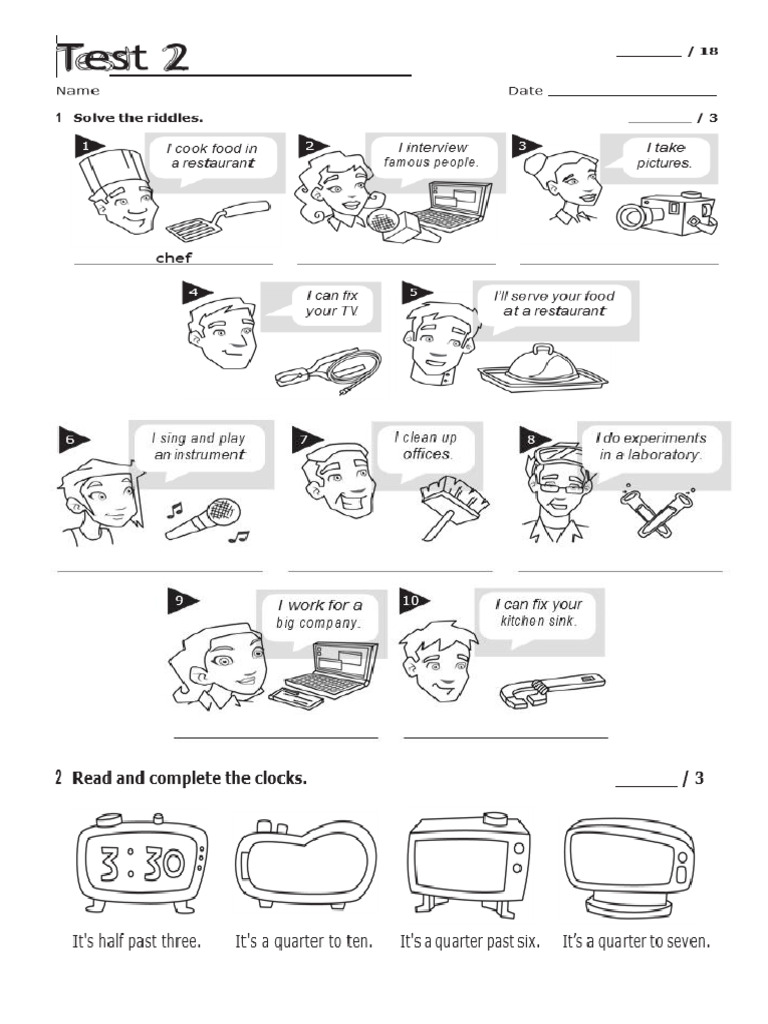 Test 5th Unit 2 | PDF