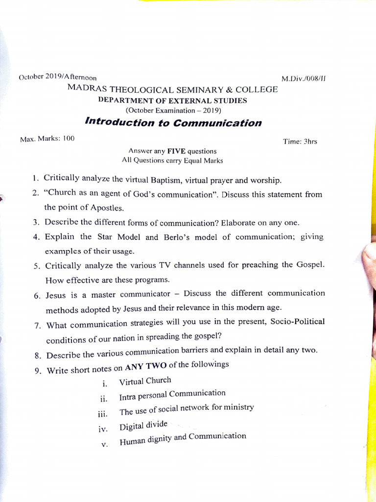 Introduction To Communication | PDF